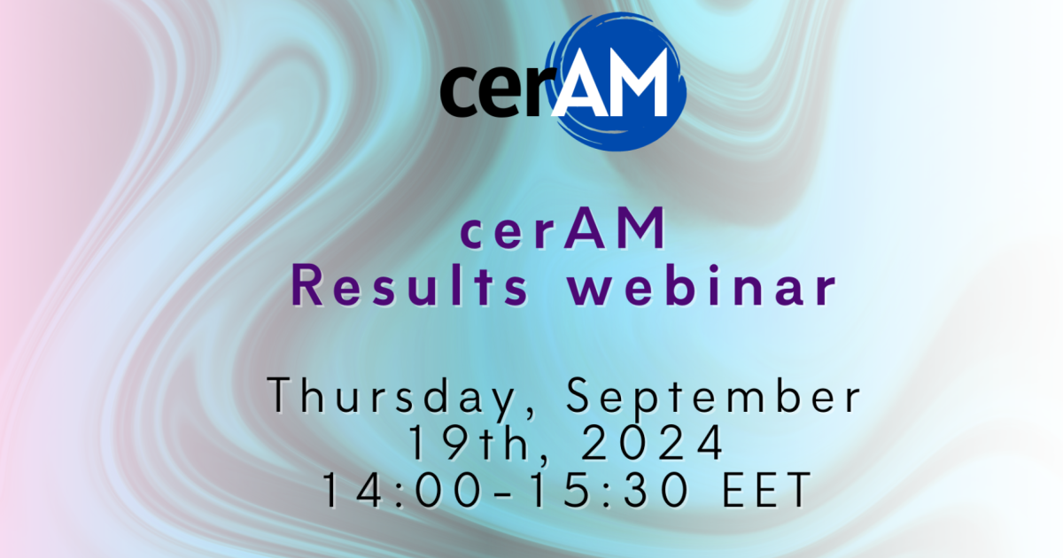 cerAM – tuloswebinaari | Tampereen yliopisto