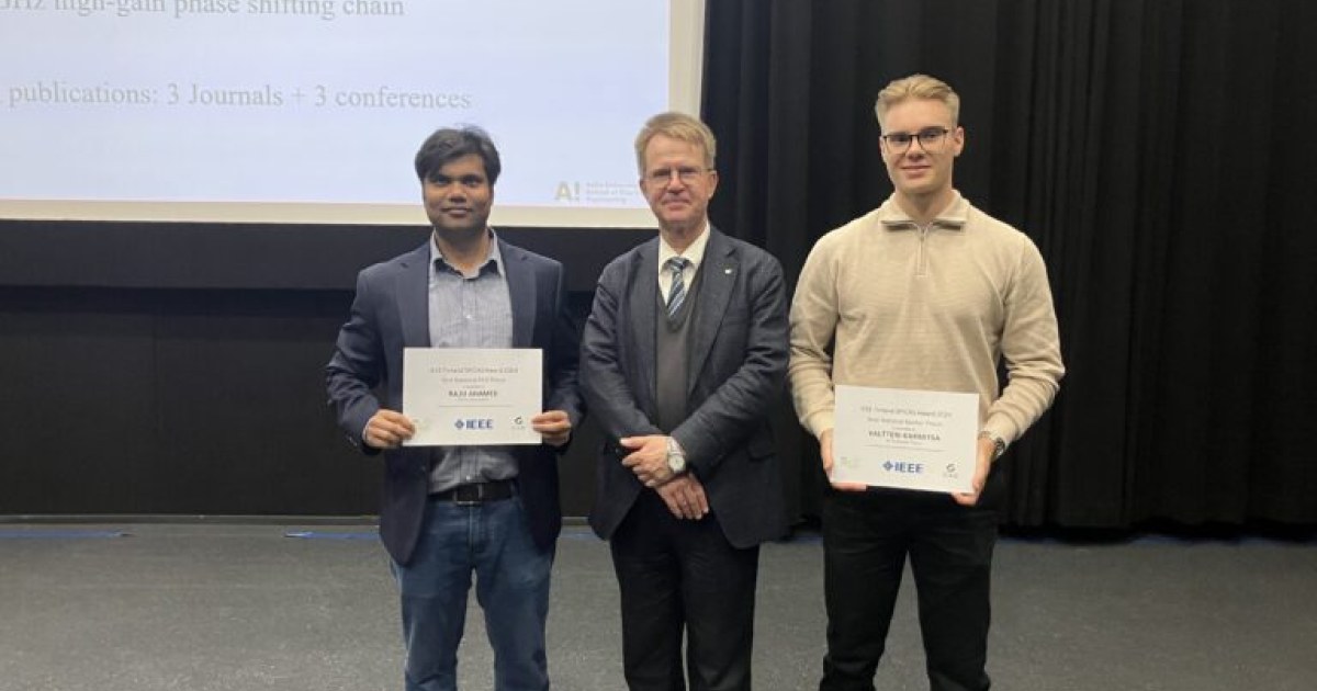 IEEE Finland SP/CAS awarded the best MSc and PhD theses 2024 | Tampere ...